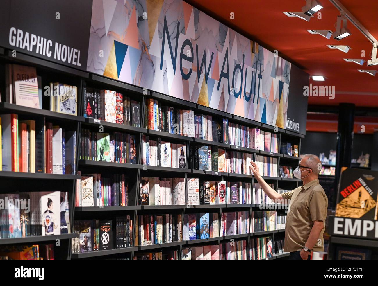 Berlin, Germany. 11th Aug, 2022. "New Adult" is written above books ...