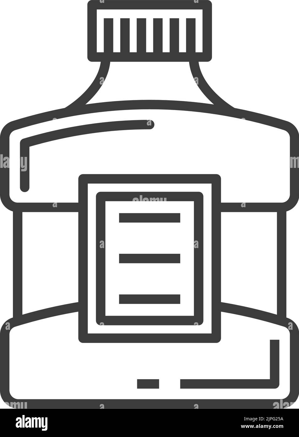 Barbershop bottle lotion isolated outline icon. Vector perfume, cologne ...