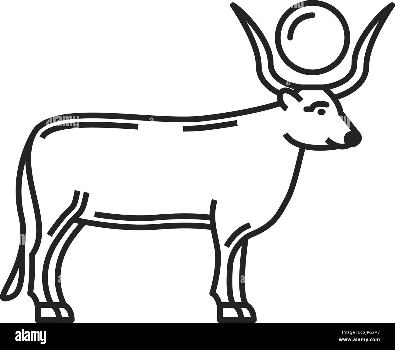 Egyptian mythology bull Buchis, ancient Egypt sacred deity or god ...