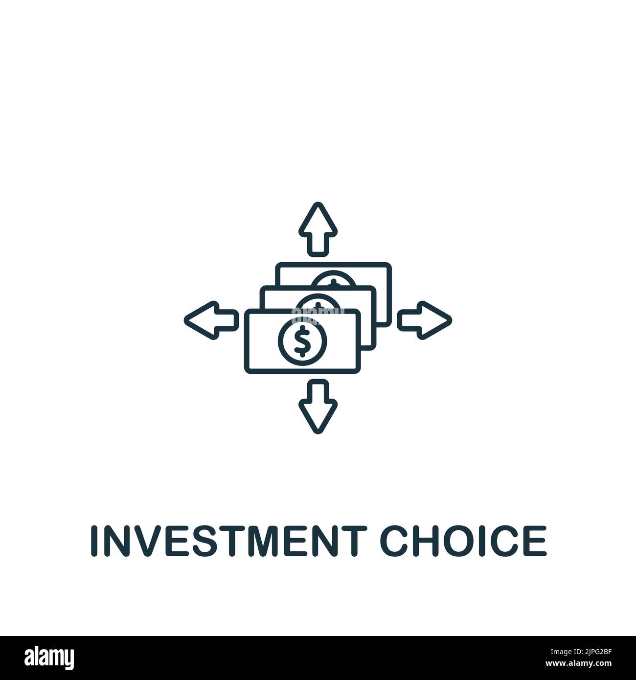 Investment Choice icon. Line simple icon for templates, web design and ...