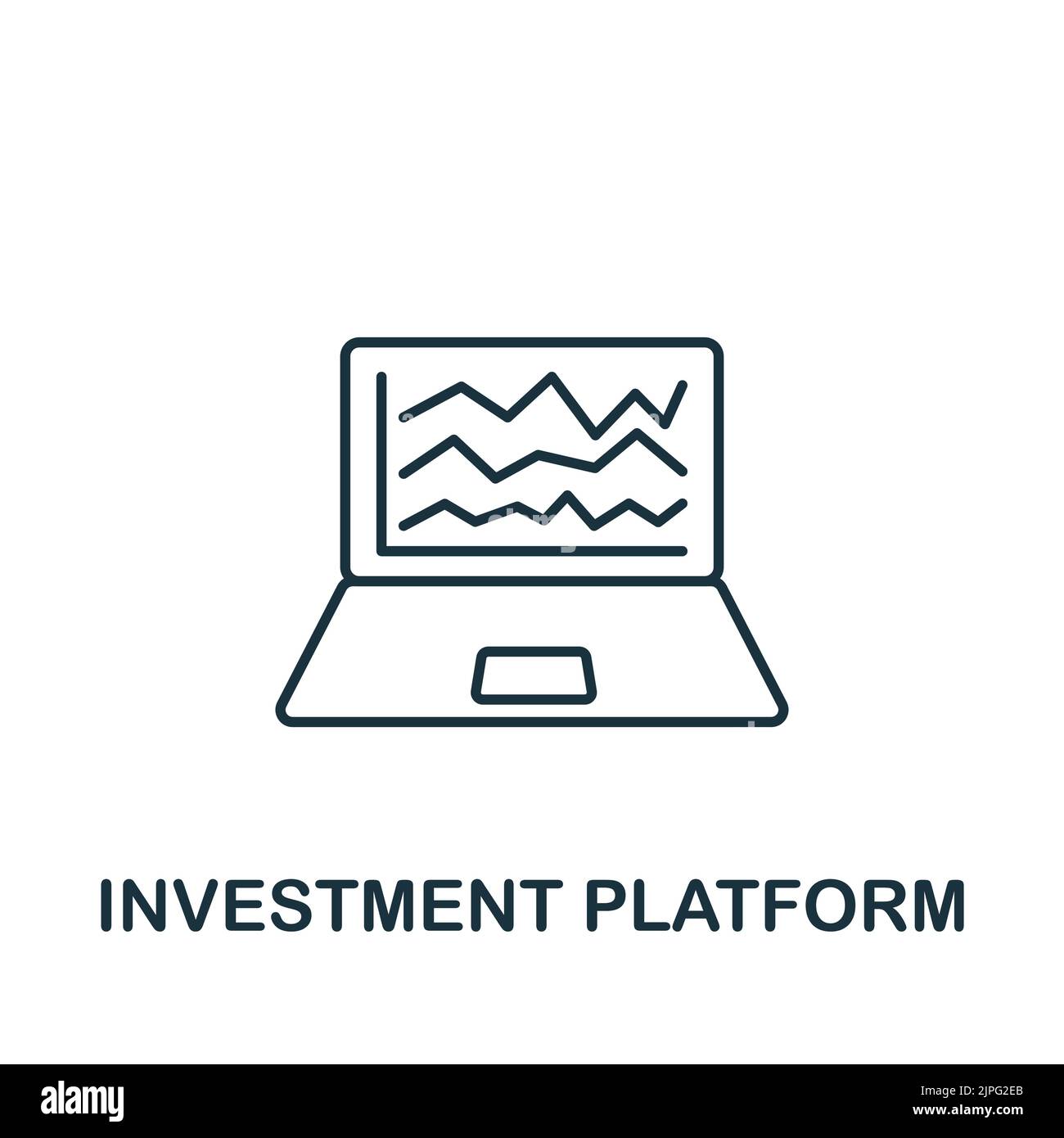 Investment Platform icon. Line simple icon for templates, web design ...