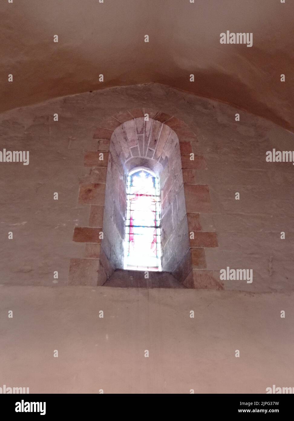Église Saint Blaise à Vallon en Sully, L'Allier, France Stock Photo - Alamy