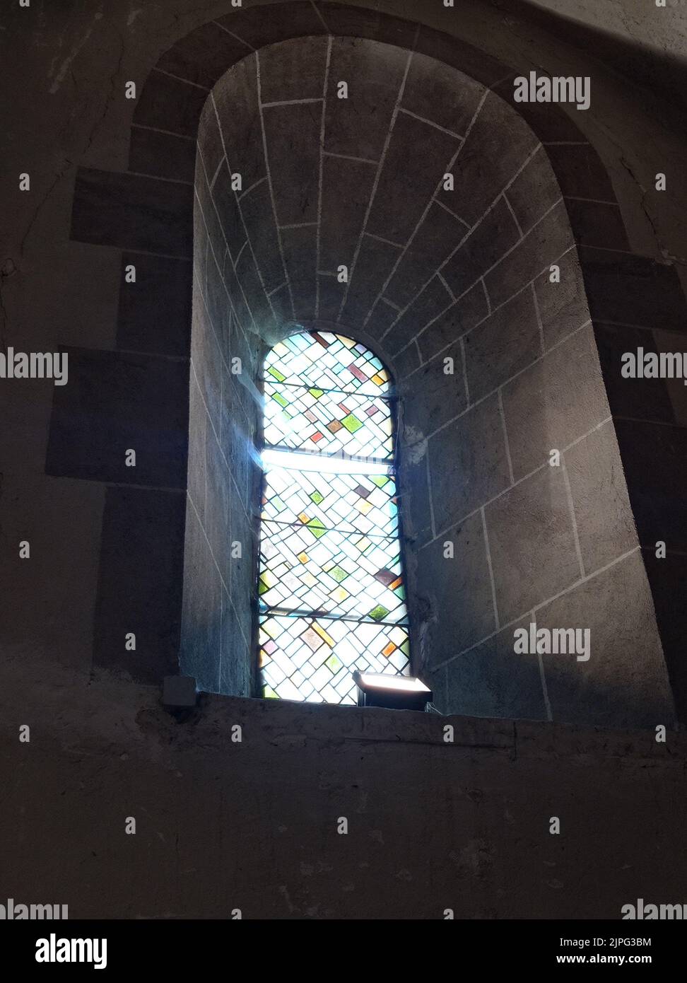 Église Saint Blaise à Vallon en Sully, L'Allier, France Stock Photo - Alamy