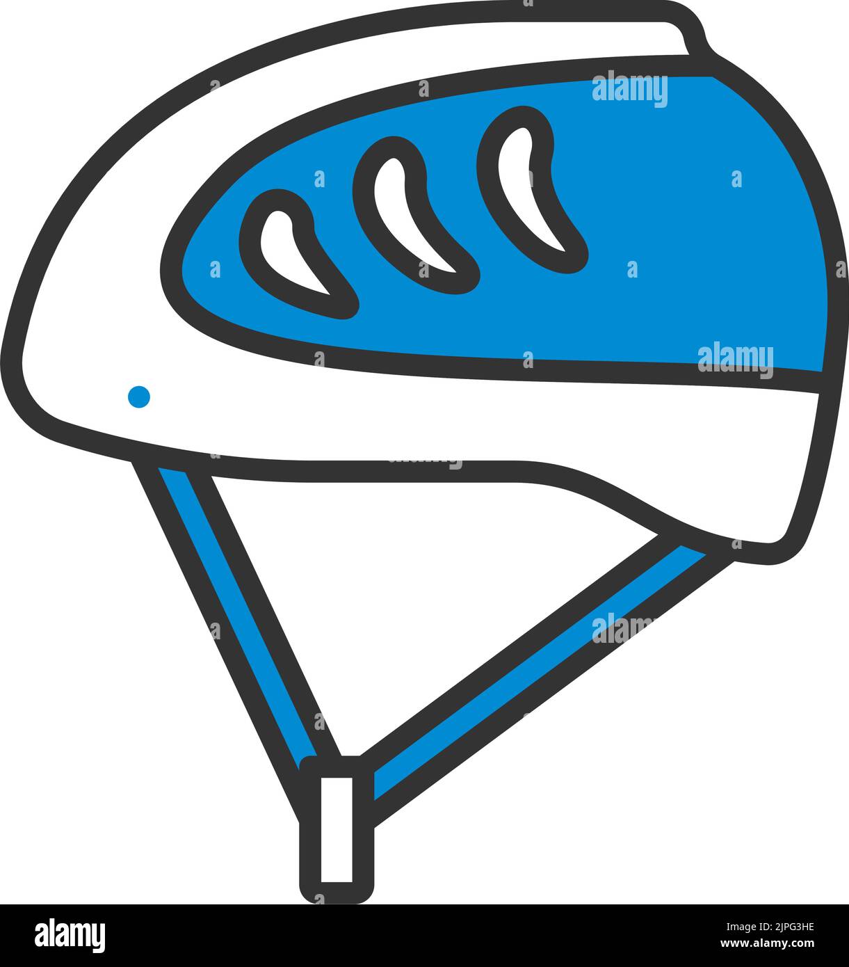 Climbing Helmet Icon. Editable Bold Outline With Color Fill Design ...