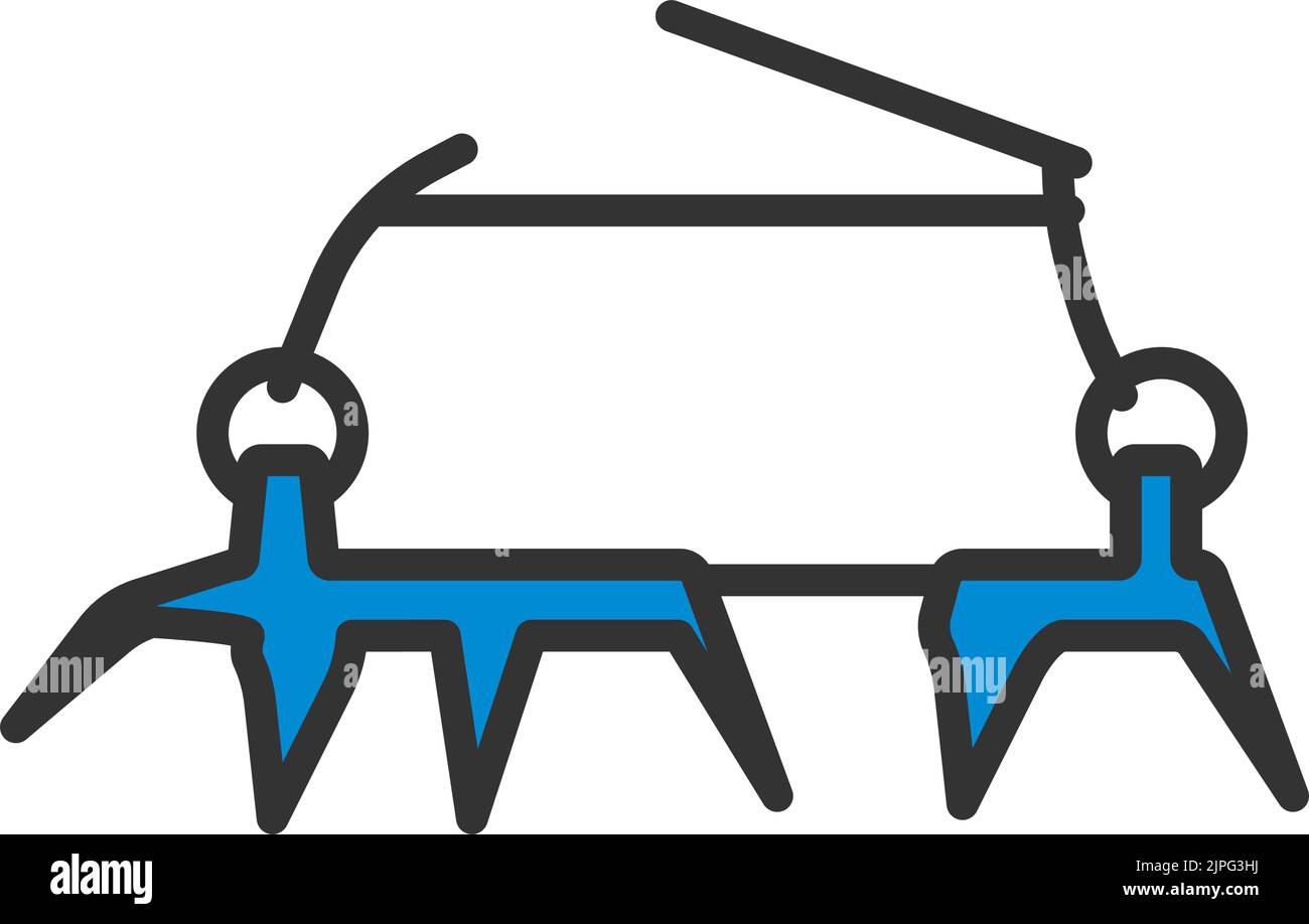 Alpinist Crampon Icon. Editable Bold Outline With Color Fill Design ...