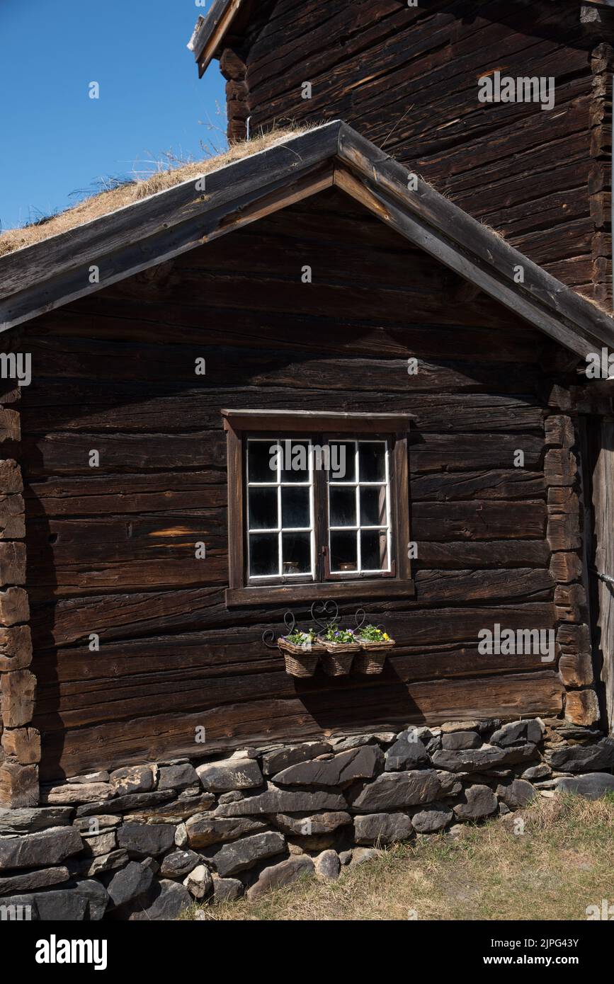 Røros is a copper mining town with some historic wooden buildings in ...