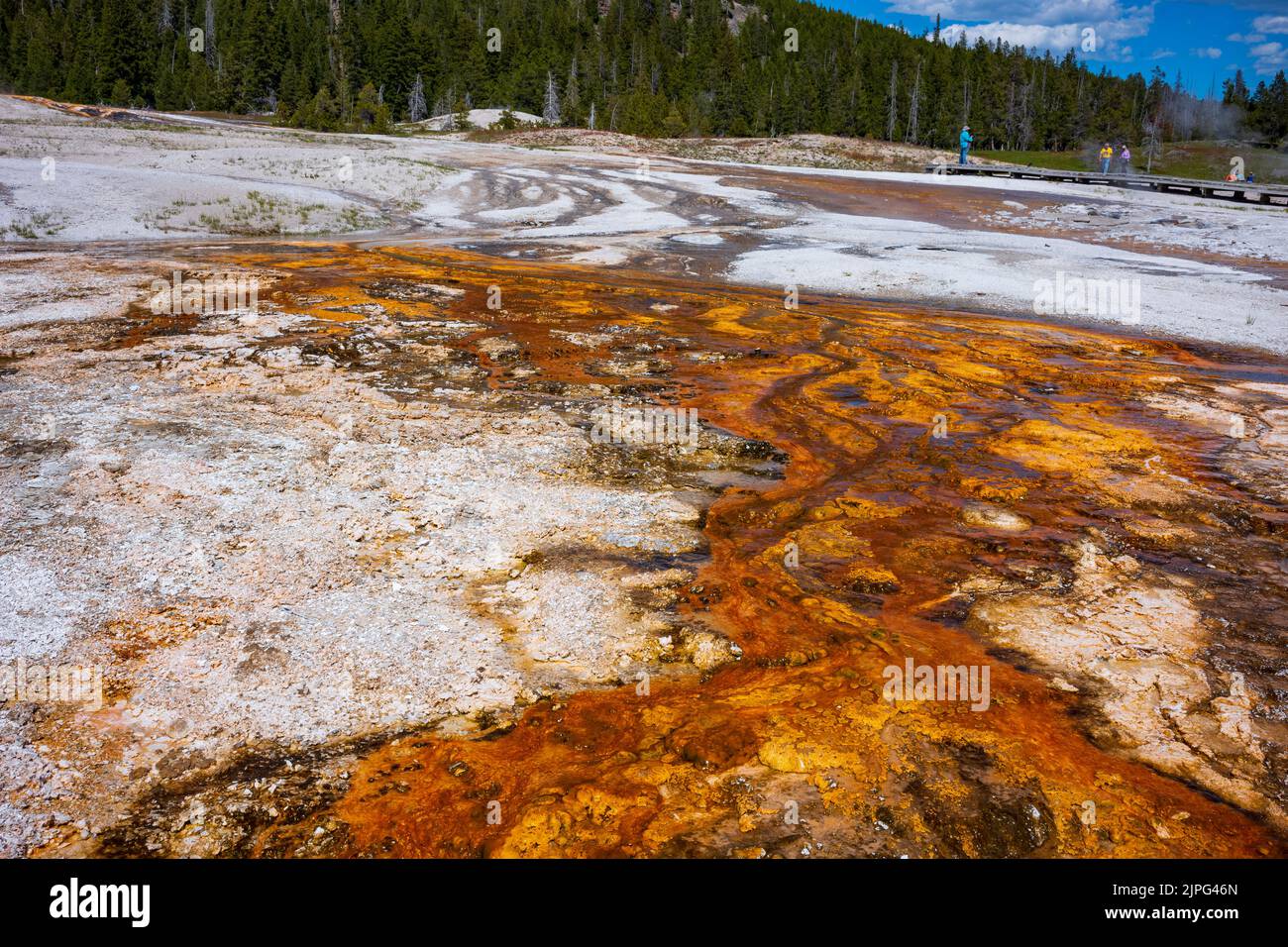 The Upper Geyser Basin, which is the location of Old Faithful Geyser ...