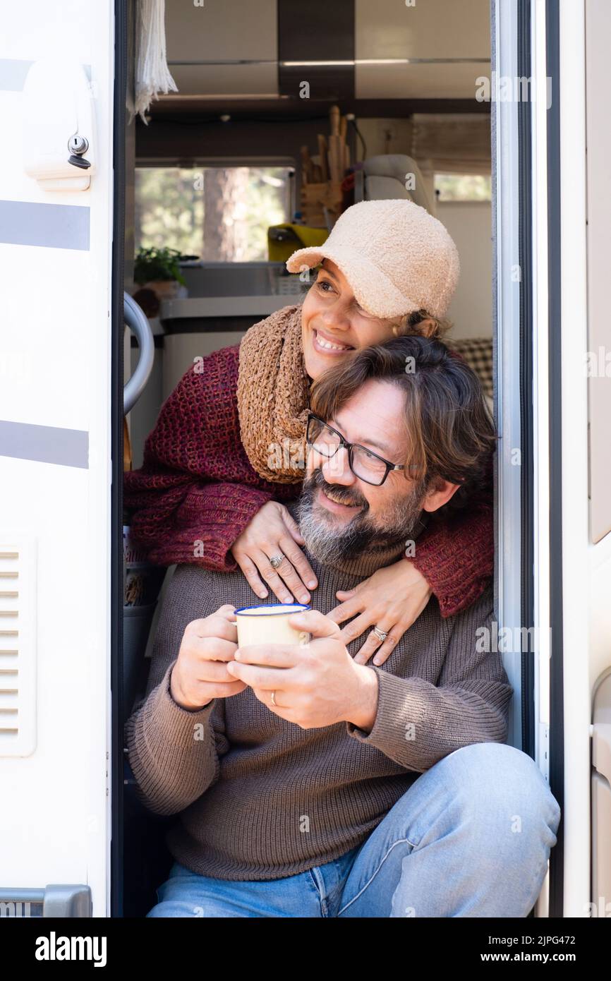 Van life and alternative off grid life and vacation leisure time for ...