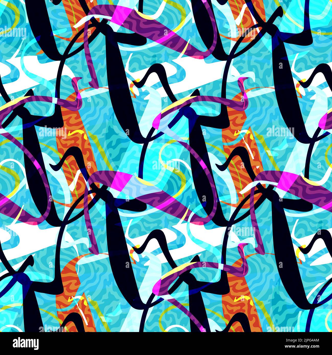 abstract color pattern in graffiti style. Quality illustration for your ...