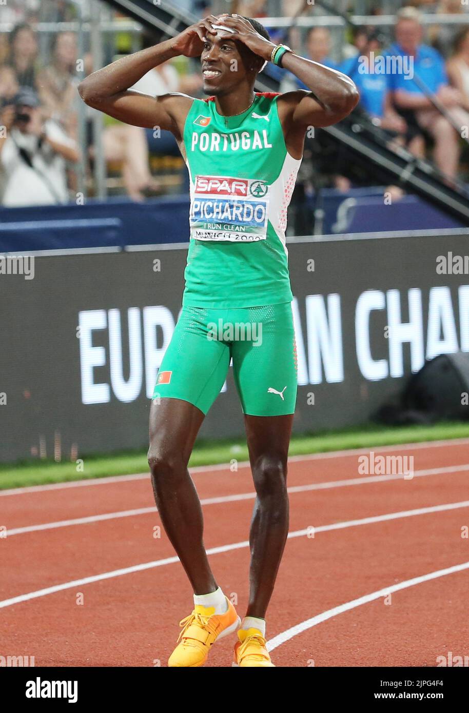 Pedro Pichardo of Portugal Gold medal during the Athletics, Men's Triple Jump at the European ...
