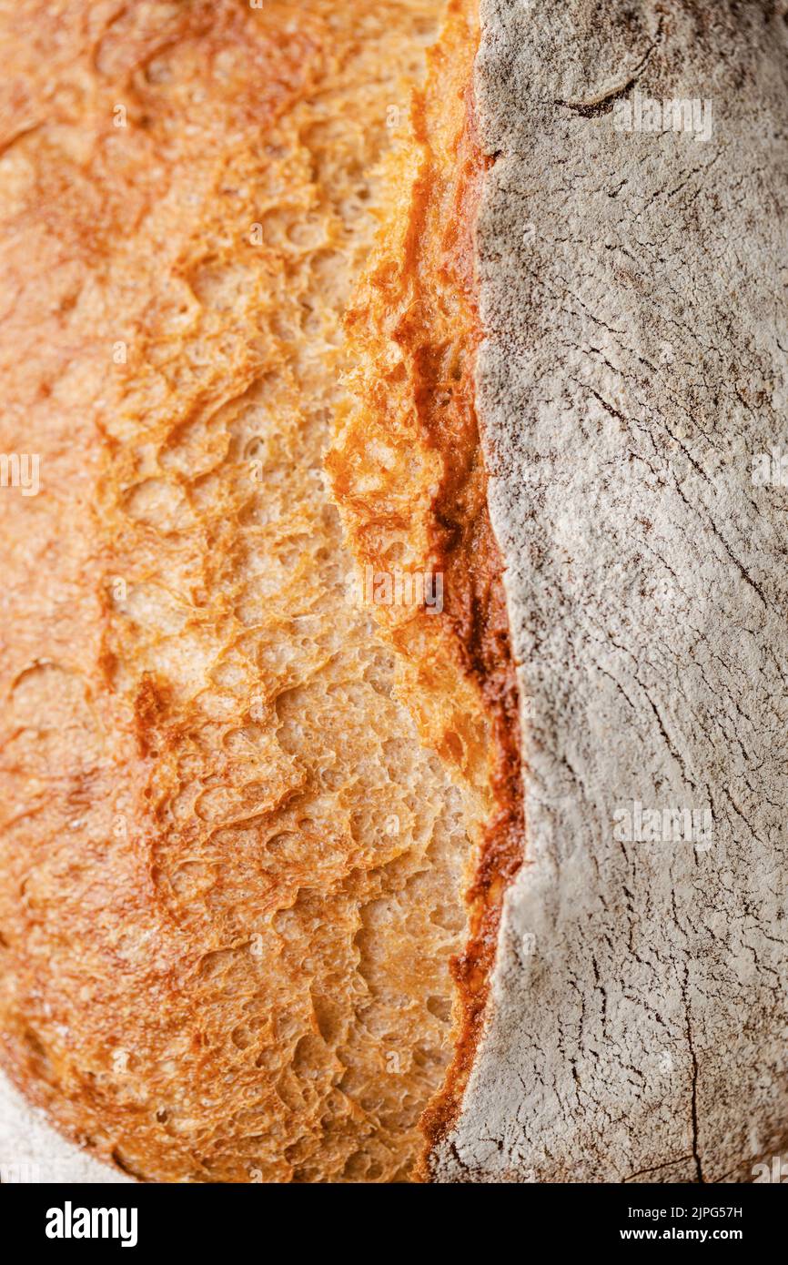 Close-up of loaf of sourdough bread Stock Photo - Alamy