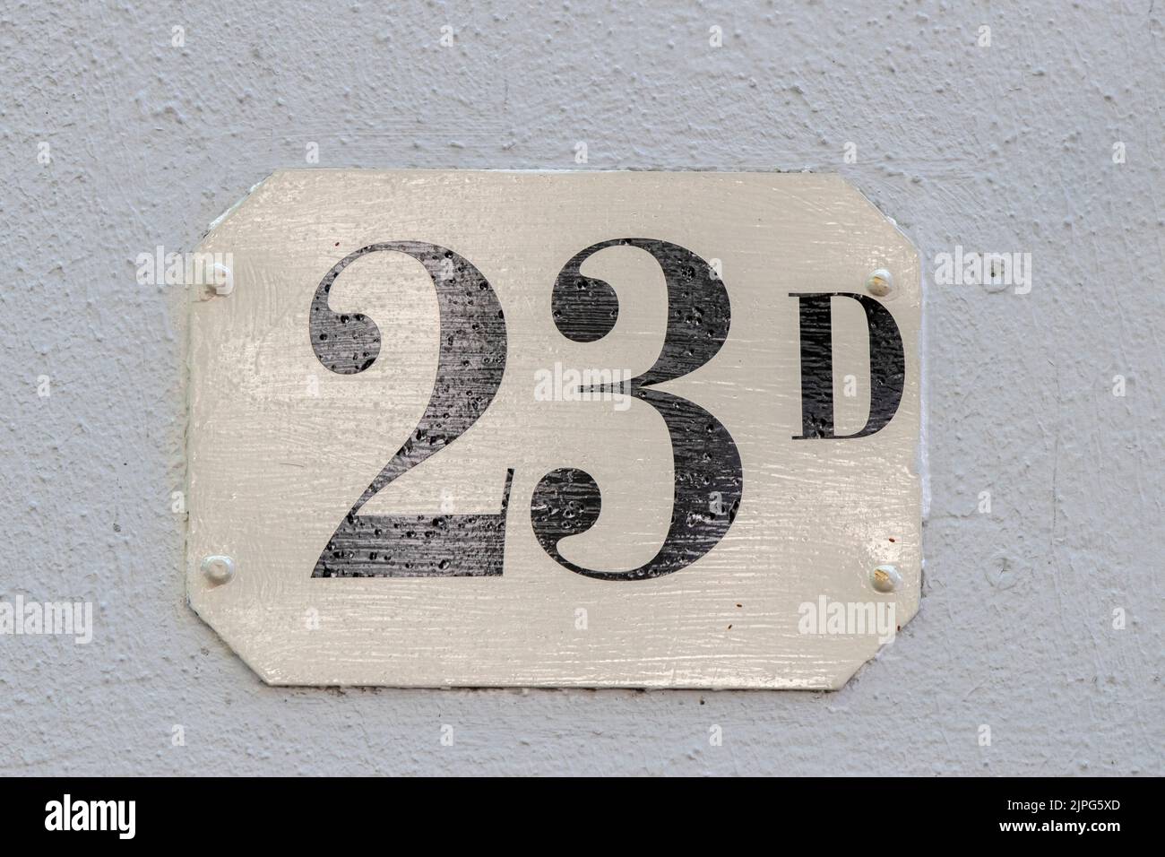 Close Up House Number 23D At Amsterdam The Netherlands 23-6-2022 Stock ...