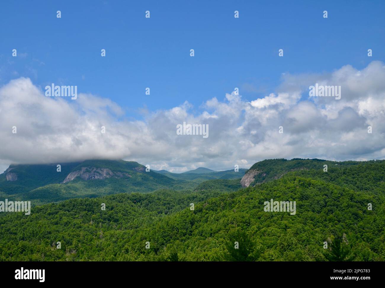 The view of Whiteside mountain, Eastern Continental divide, Appalachian ...