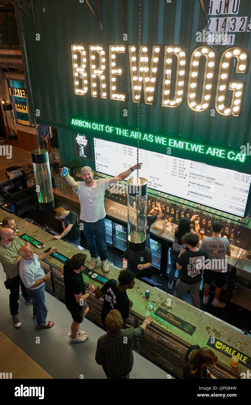 EDITORIAL USE ONLY James Watt BrewDog CEO at the launch event of the ...
