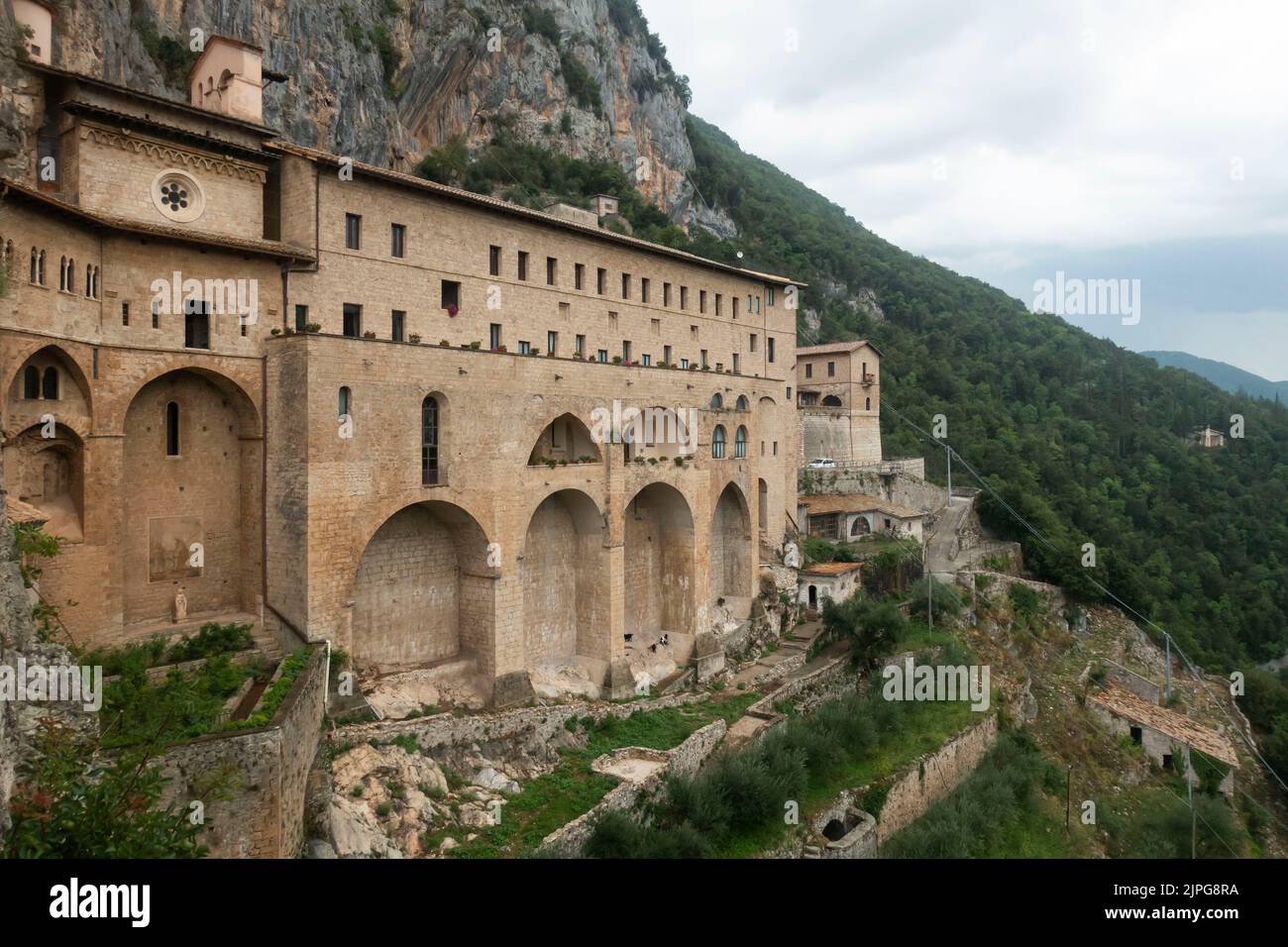 Subiaco, Italy - August 2022 - Monastery of the order of San Benedetto ...