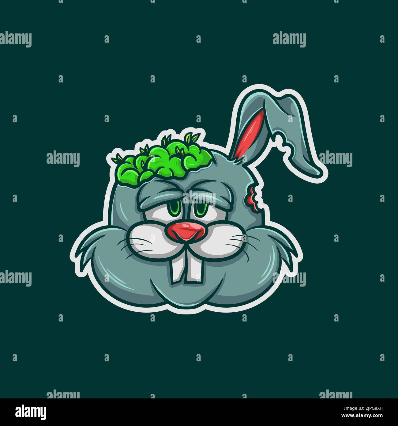 A vector of a funny rabbit Stock Vector Image & Art - Alamy