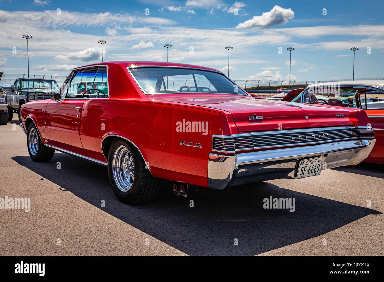 Lebanon, TN - May 13, 2022: Low perspective rear corner view of a 1965 ... Lebanon, TN - May 13, 2022: Low perspective rear corner view of a 1965 ...