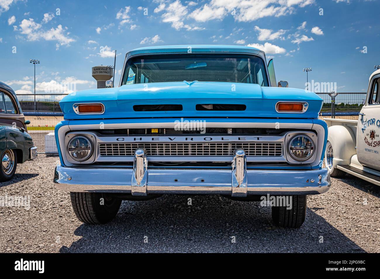Lebanon, TN - May 13, 2022: Low perspective front view of a 1965 ...