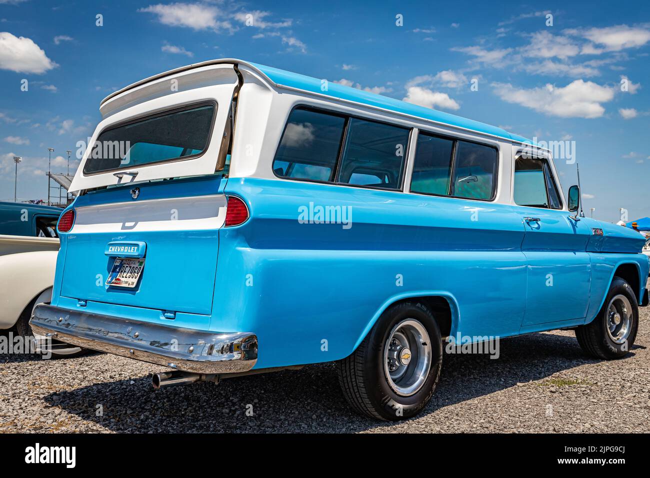 Lebanon, TN - May 13, 2022: Low perspective rear corner view of a 1965 ...