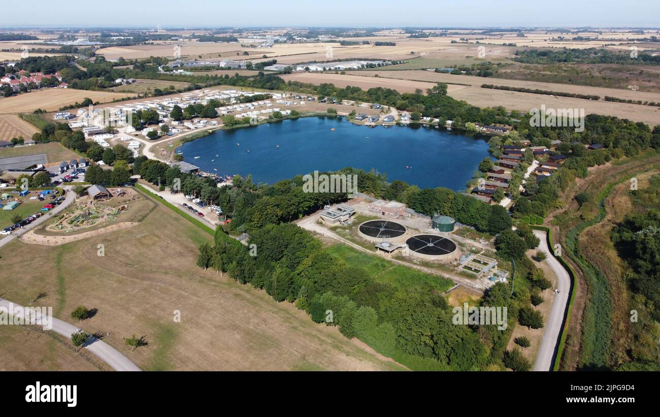 Aerial view lakeside resort hi-res stock photography and images - Alamy