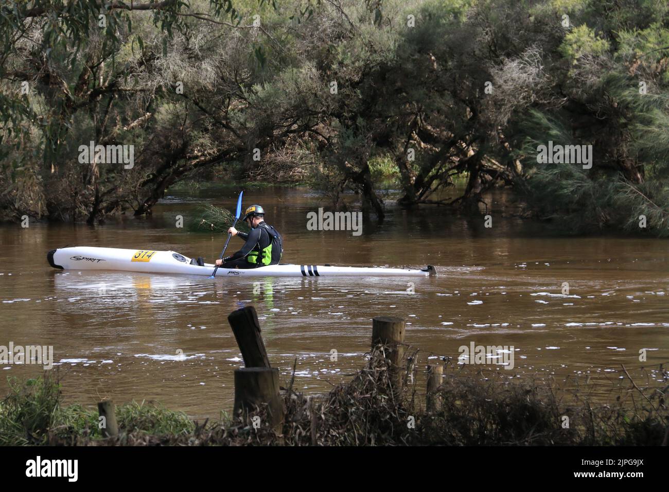 Competitors of the 2022 Avon Descent Boat Race Near Perth, Australia ...