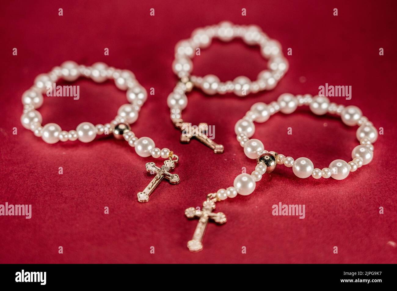 One Decade Rosary with Pearls used for prayer. Also given as gifts for ...