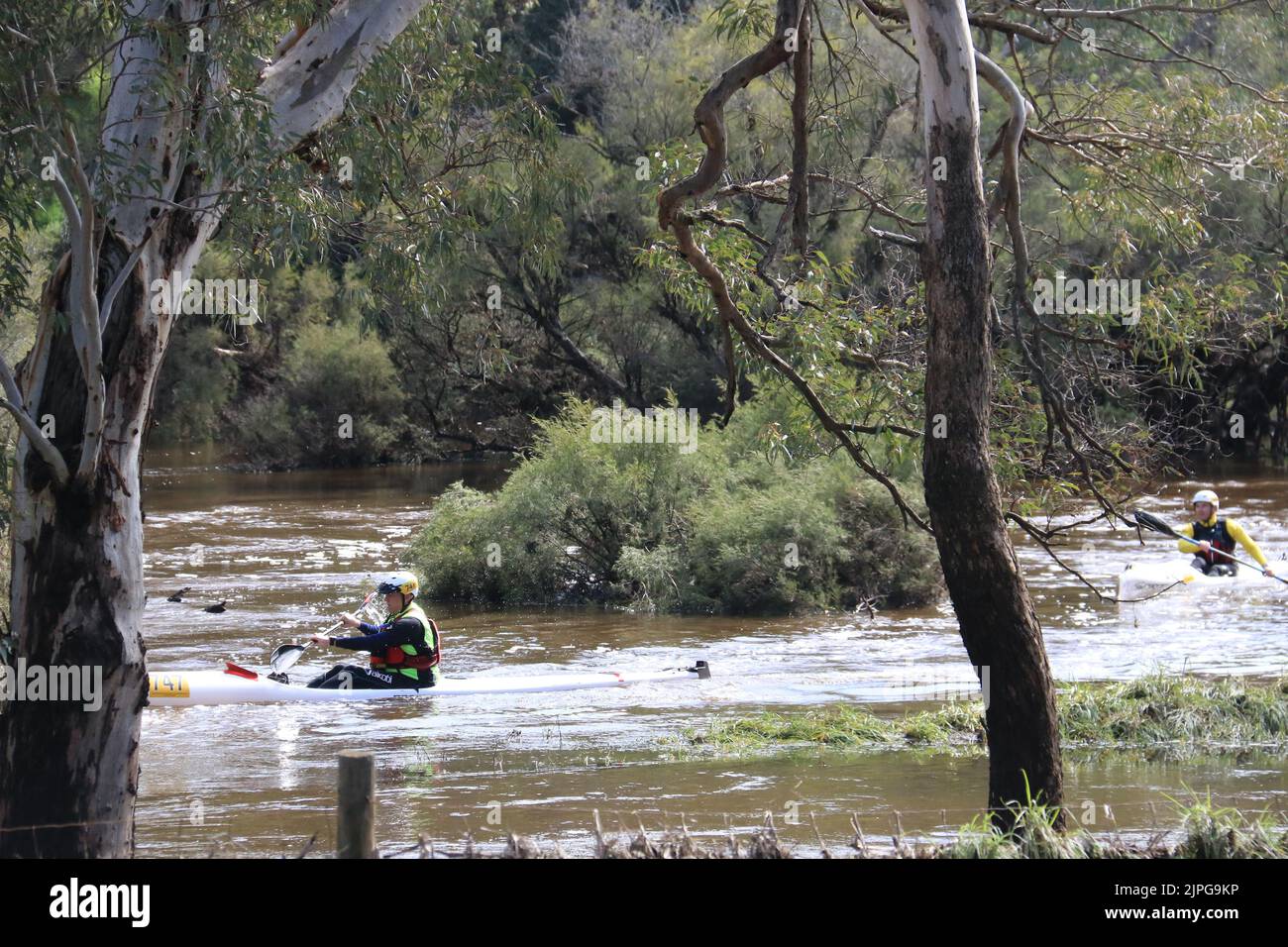 Competitors of the 2022 Avon Descent Boat Race Near Perth, Australia ...