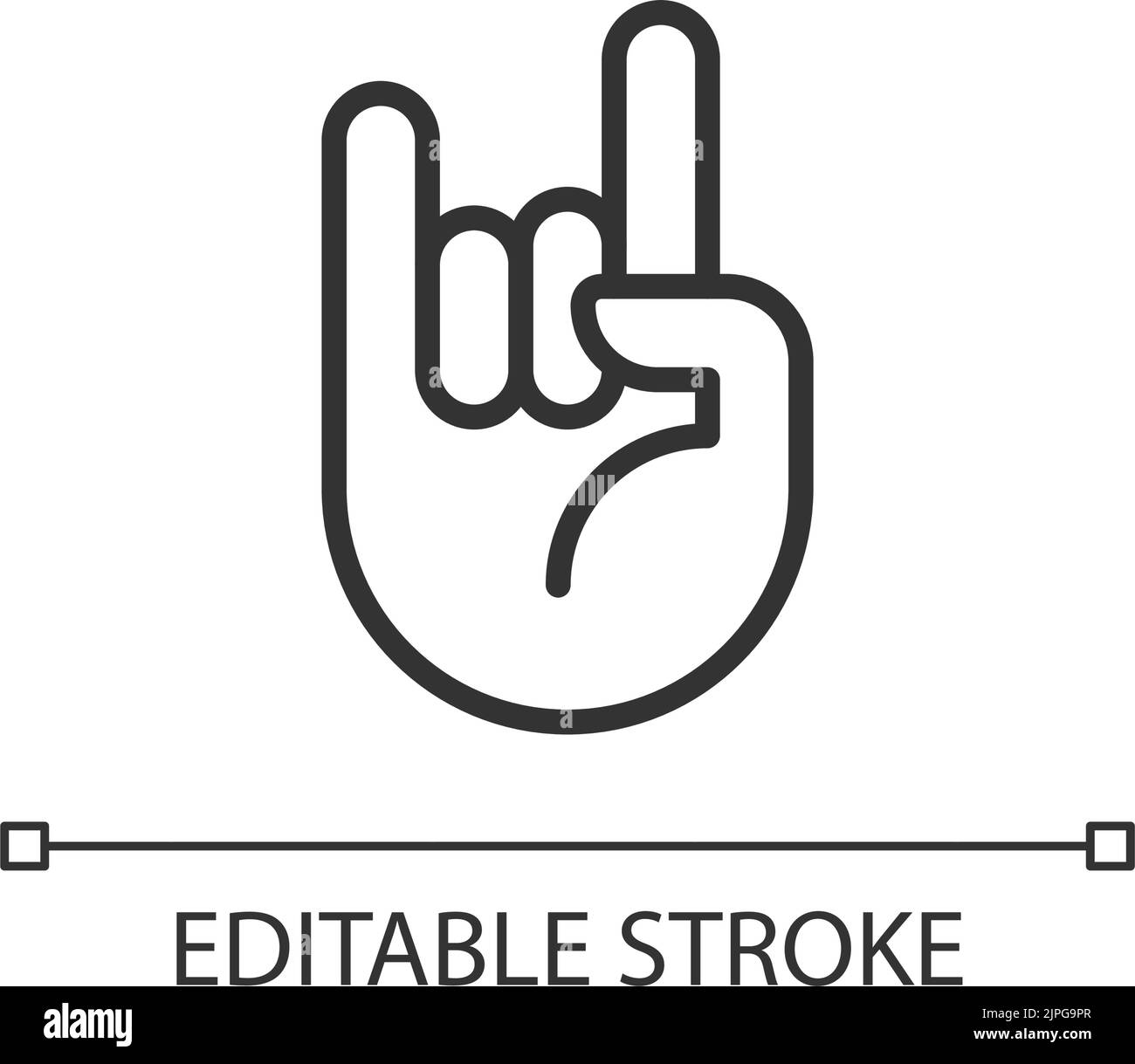 Horn gesture pixel perfect linear icon Stock Vector Image & Art - Alamy Horn gesture pixel perfect linear icon Stock Vector Image & Art - Alamy