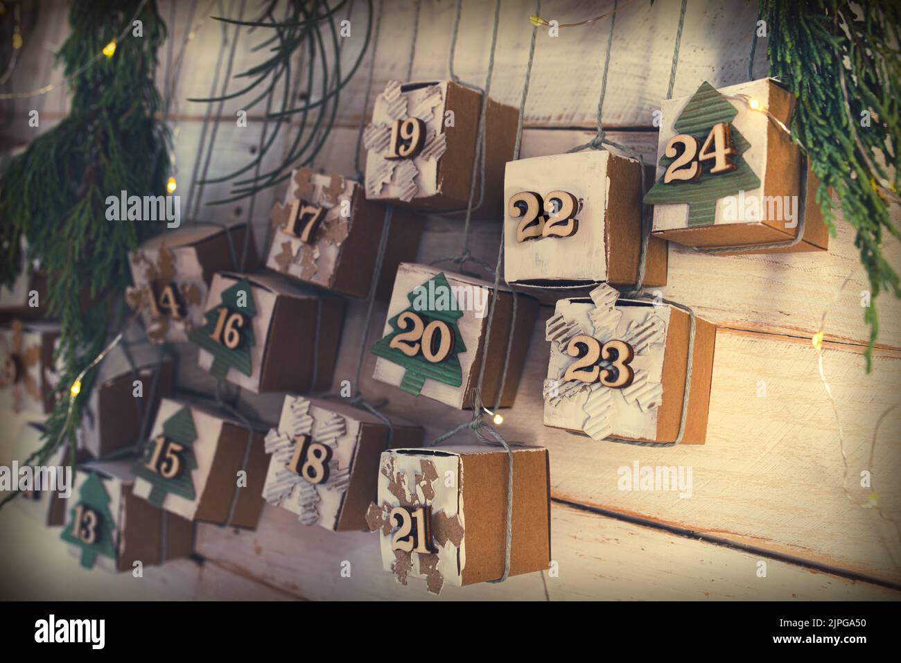 advent calendar, advent calendars Stock Photo - Alamy