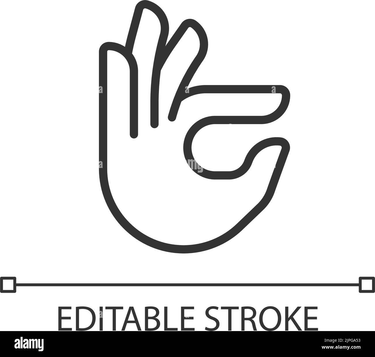 Show small size fingers Cut Out Stock Images & Pictures - Alamy