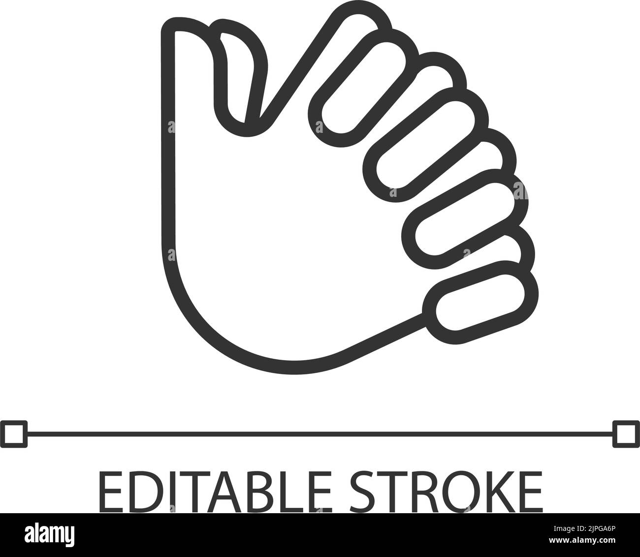 Clasped hands pixel perfect linear icon Stock Vector Image & Art - Alamy Clasped hands pixel perfect linear icon Stock Vector Image & Art - Alamy