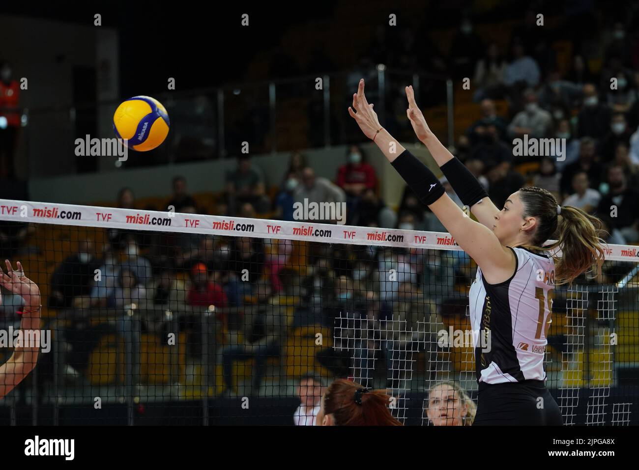 ISTANBUL, TURKEY - APRIL 03, 2022: Zehra Gunes in action during ...