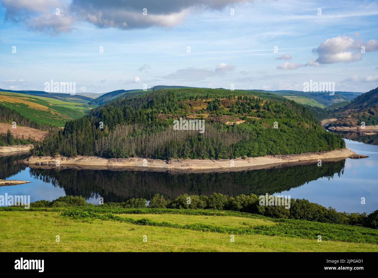Following lack of rainfall, levels at Llyn Brianne reservoir have ...