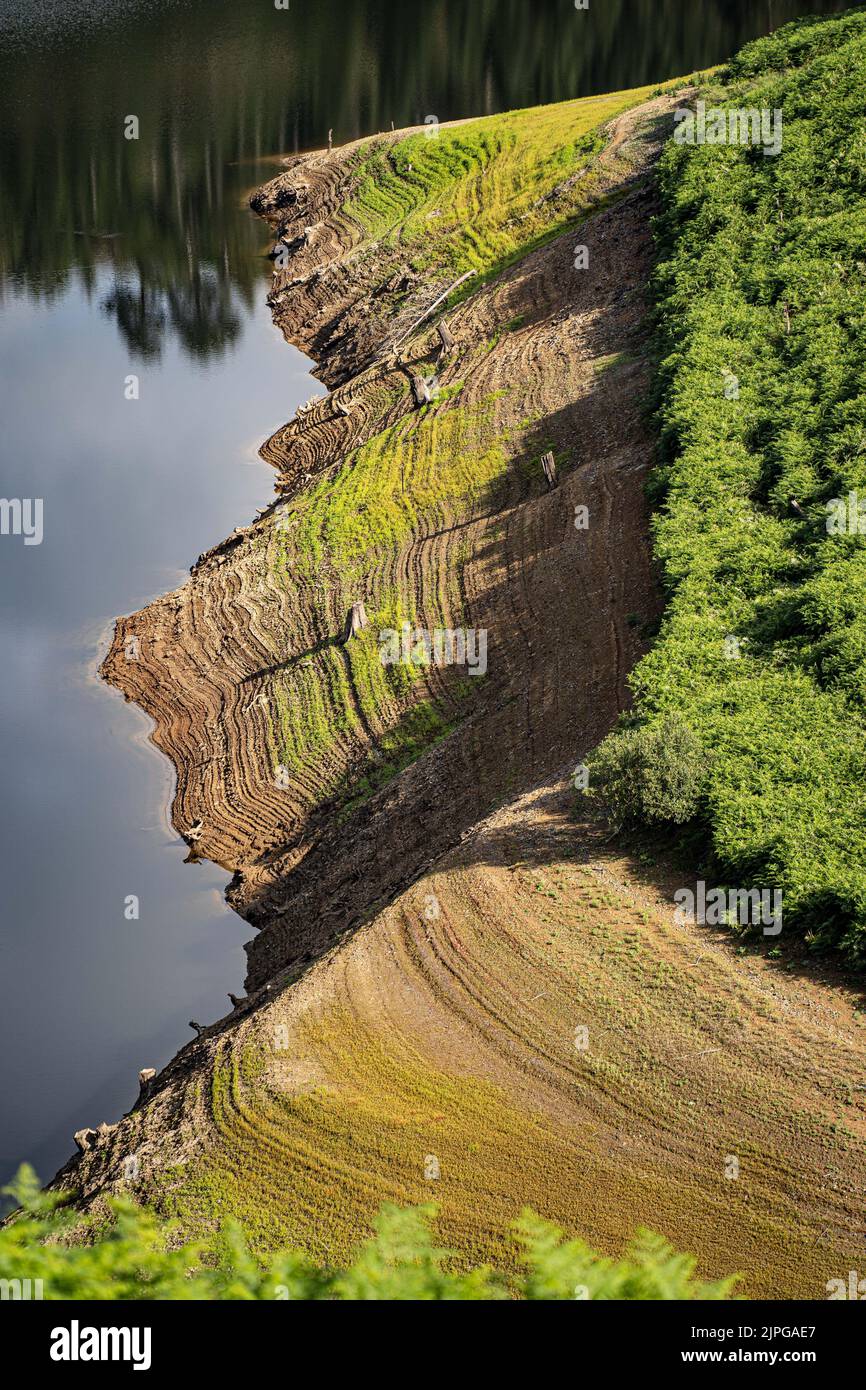 Following lack of rainfall, levels at Llyn Brianne reservoir have ...