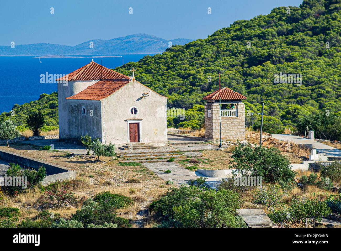 The Church of the Holy Trinity, island Vrgada, Croatia, 17th century ...