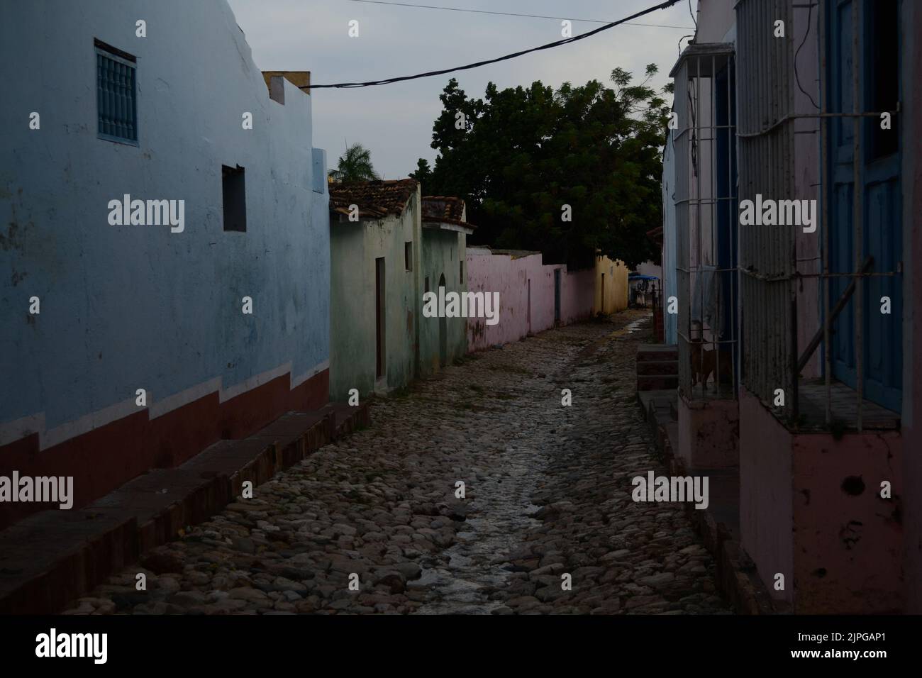 trindad colored houses Stock Photo - Alamy