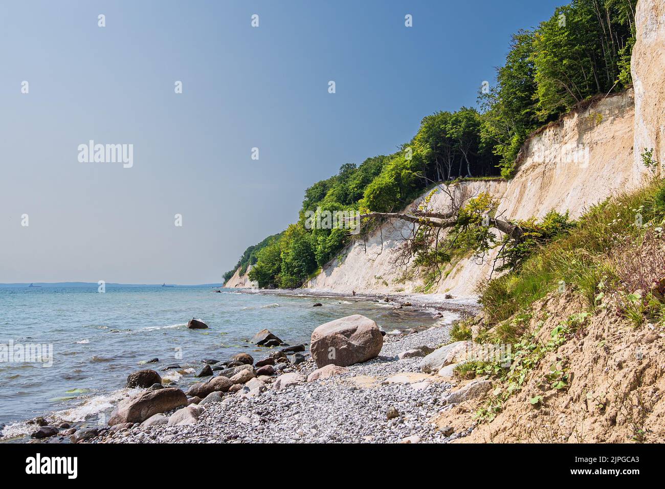 rügen, chalk rock, cliff, baltic sea coast, rügens, chalk rocks, cliffs ...