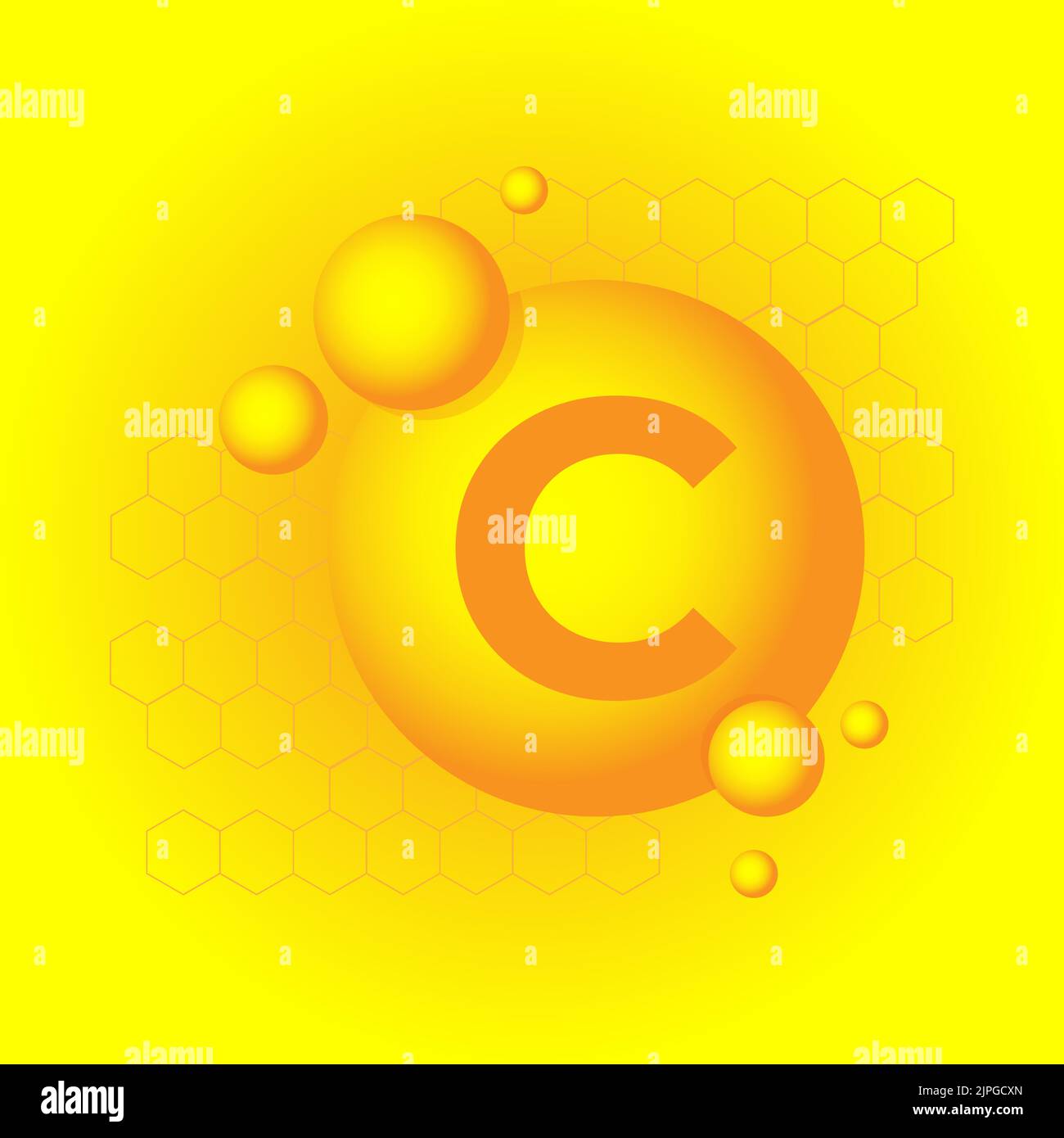 Vitamin C icon in flat style. Pill capcule vector illustration on ...
