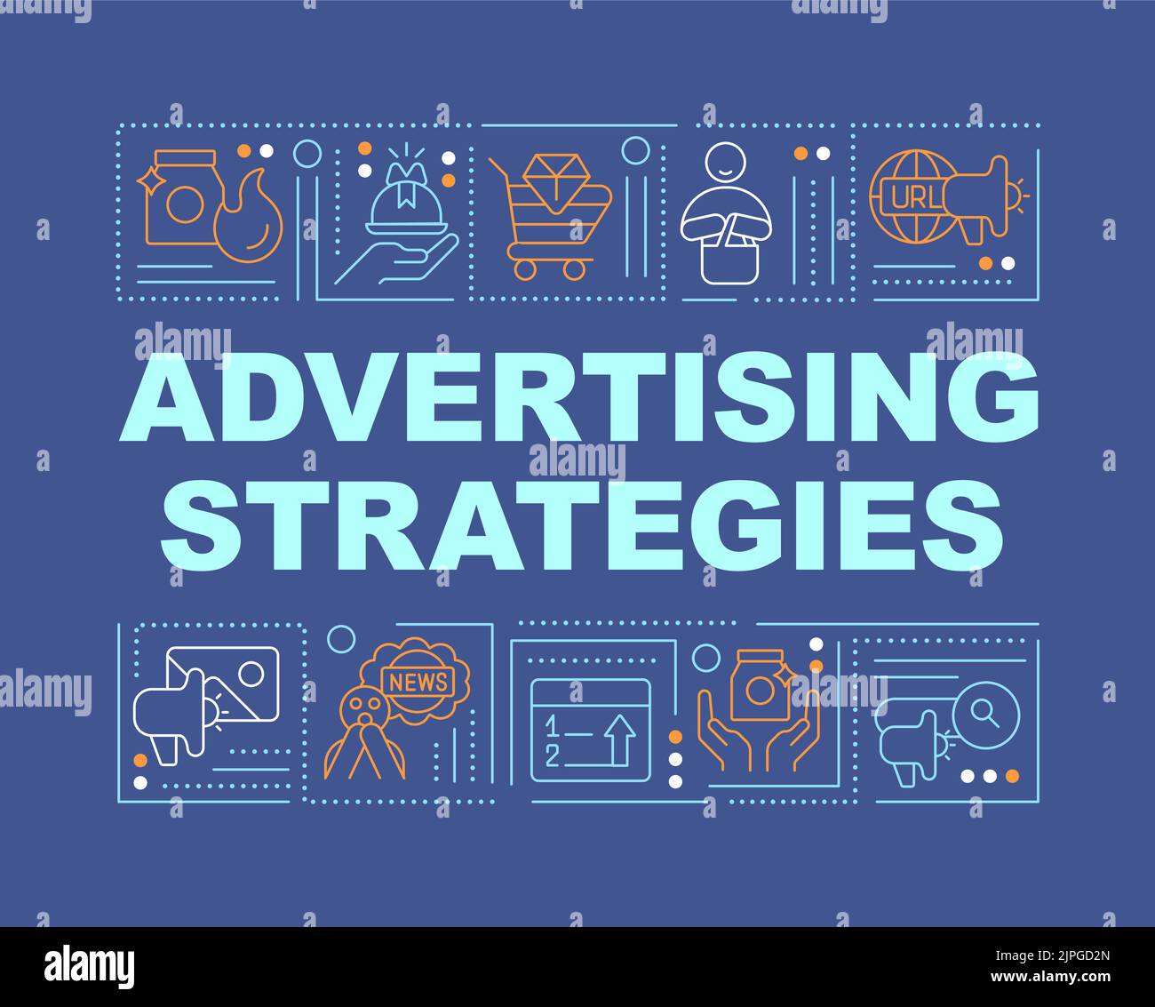 Effective advertising strategies word concepts dark blue banner Stock Vector Image & Art - Alamy