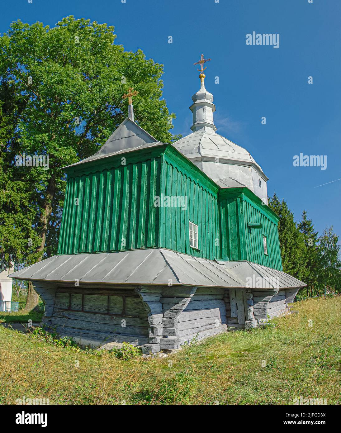 Ancient wooden church, ancient Ukrainian religious architecture ...