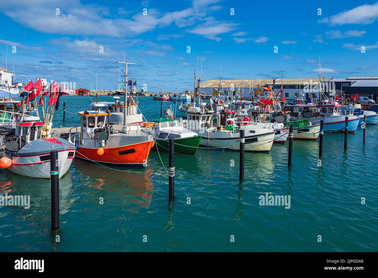 harbor, fishing boats, hirtshals havn, harbours, port, fishing boat ...