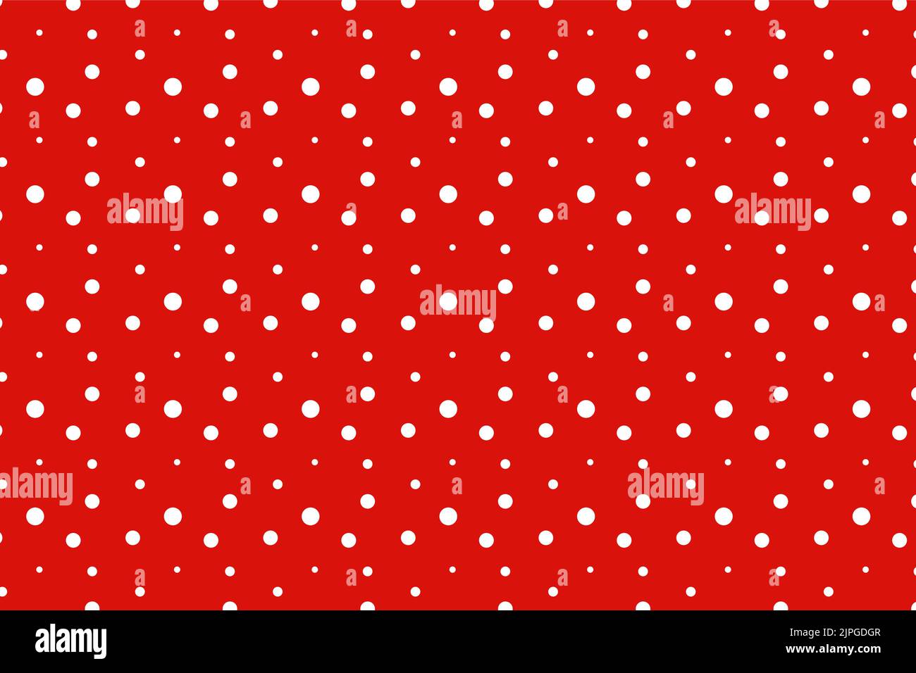 Flat design red polka dot background Vector illustration Stock Vector ...
