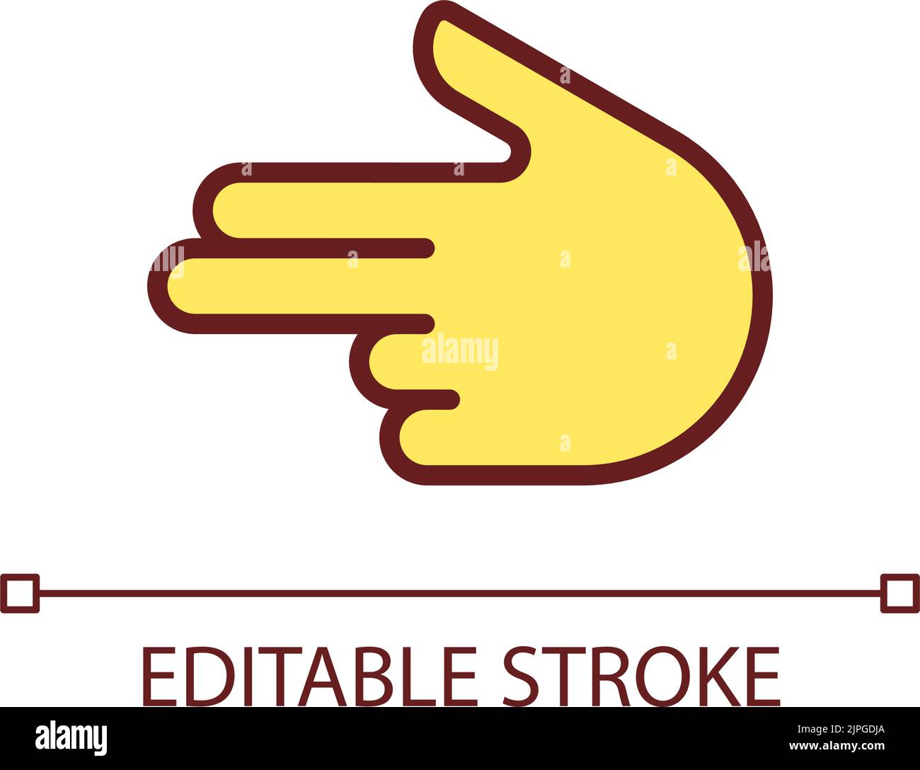 Finger gun pixel perfect RGB color icon Stock Vector Image & Art - Alamy