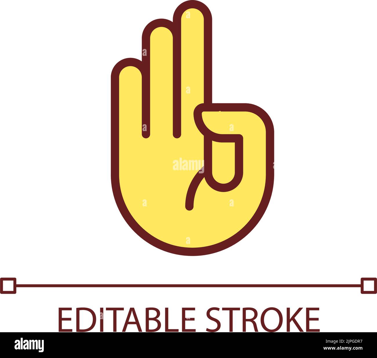 Counting on fingers pixel perfect RGB color icon Stock Vector Image ... Counting on fingers pixel perfect RGB color icon Stock Vector Image ...