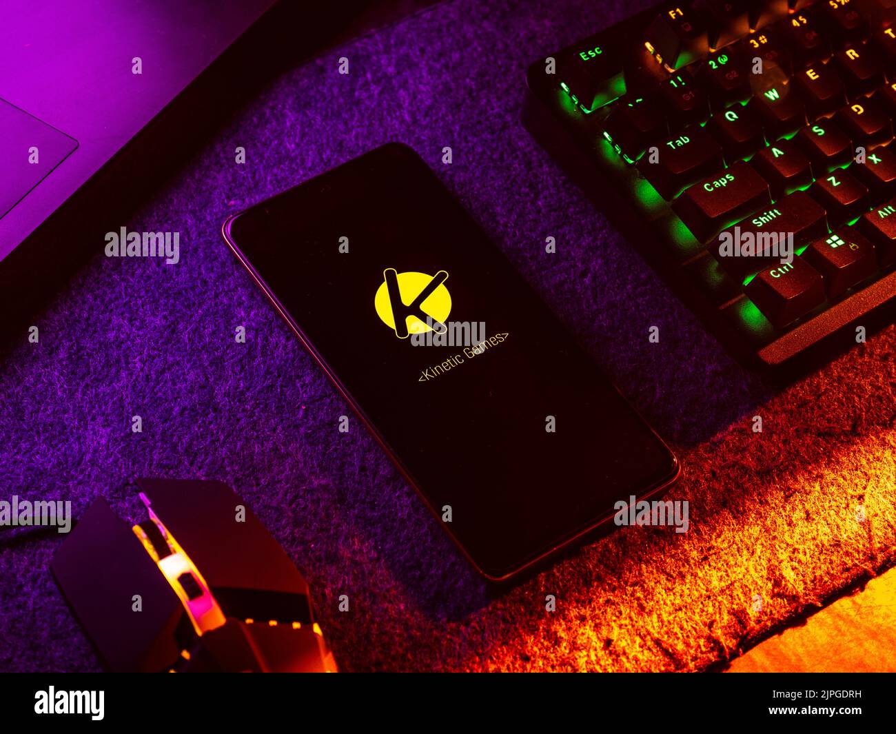 Kinetic games logo hi-res stock photography and images - Alamy