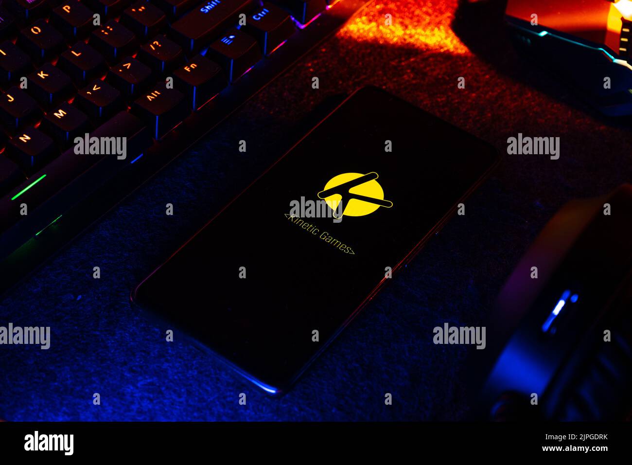 Kinetic games logo hi-res stock photography and images - Alamy
