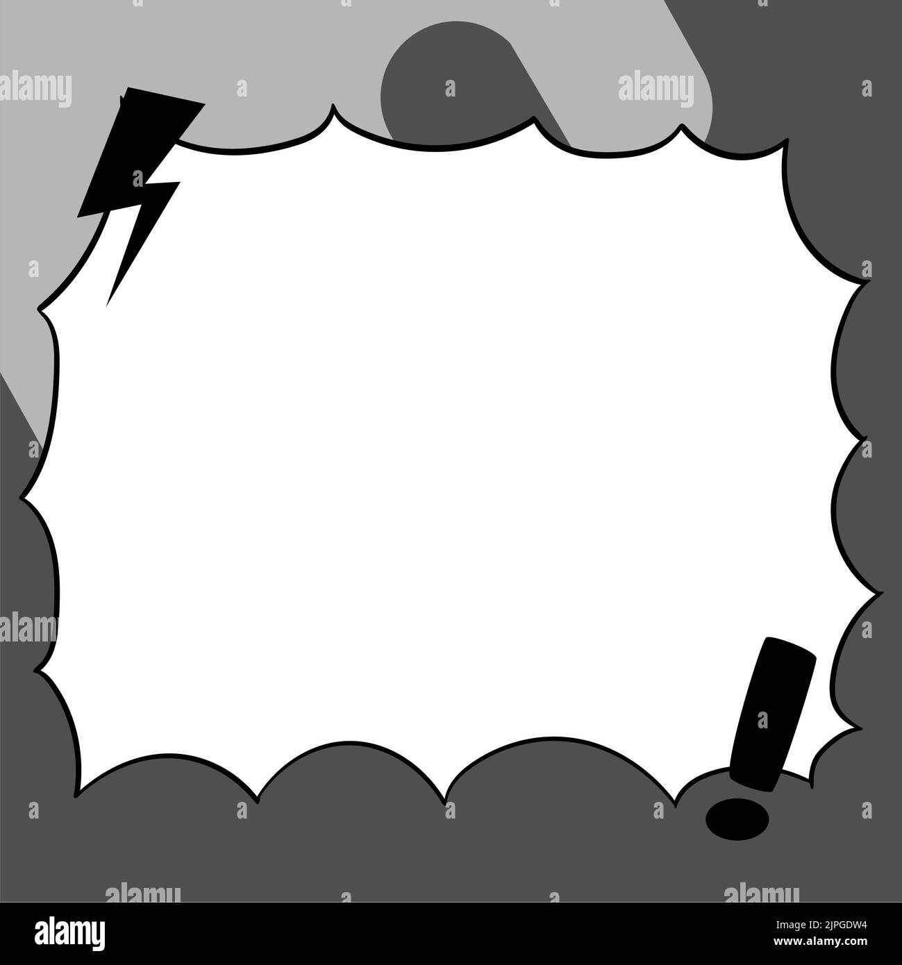 Comics Design Frames. Beautiful Photo Frame Set With Boom Bubbles For ...