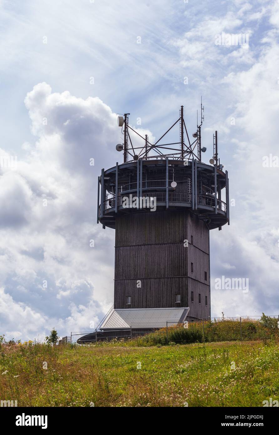 telecommunications tower, snow head, telecommunications towers Stock ...