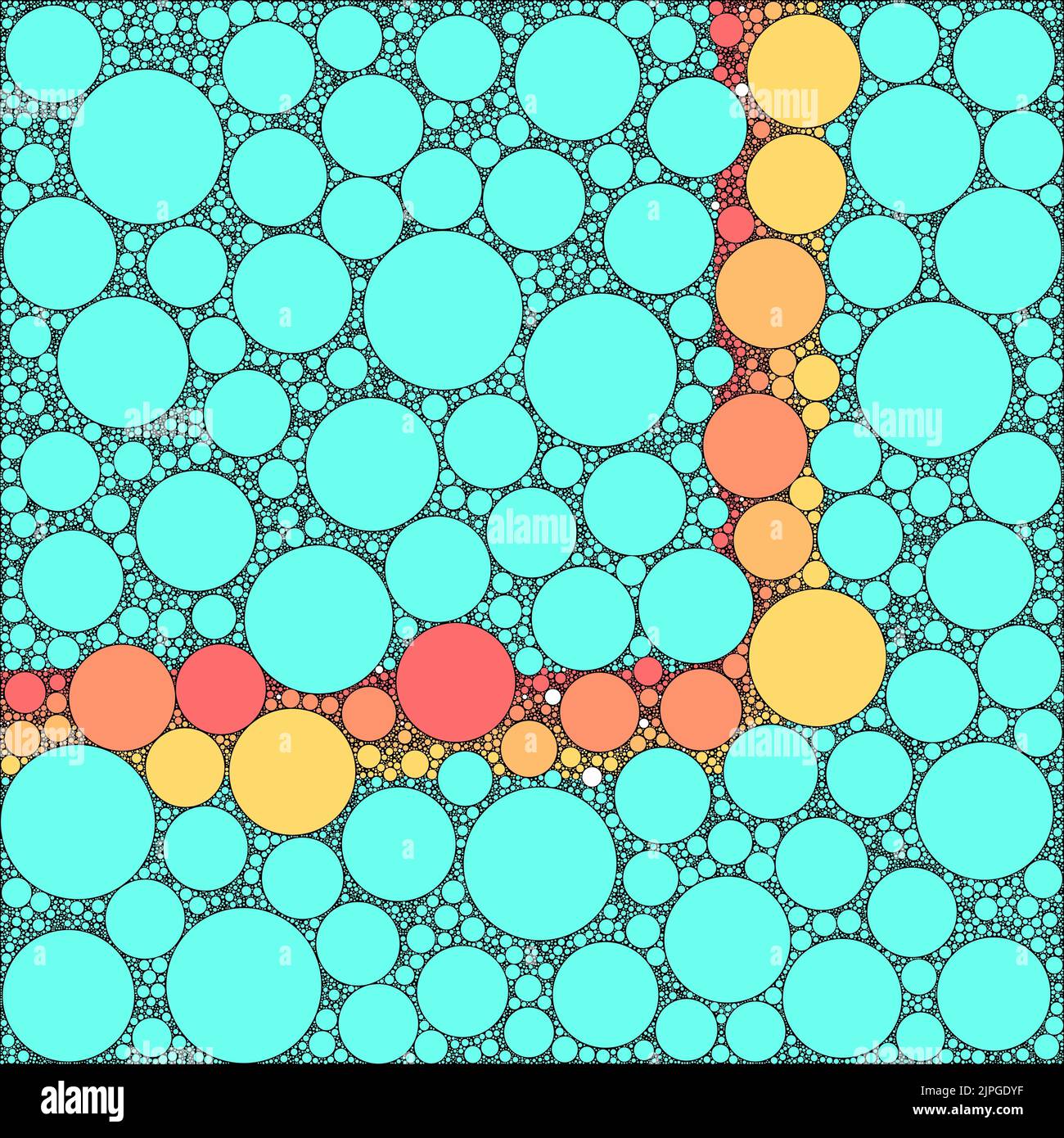 Abstract decorative color Circles of different sizes and colors are ...