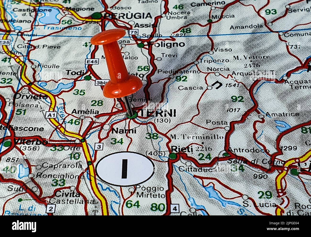 Map of terni hi-res stock photography and images - Alamy